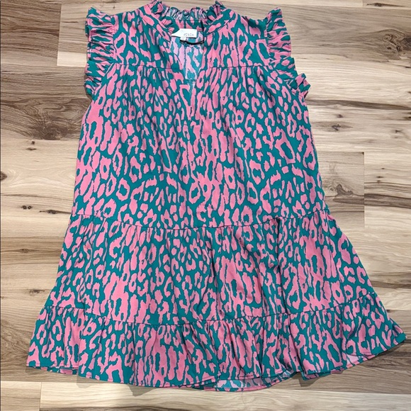 Pinch | Dresses | Pinch Pink And Green Midi Dress | Poshmark